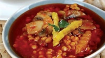 recipe for cooking mushroom stuffing with Iranian saffron